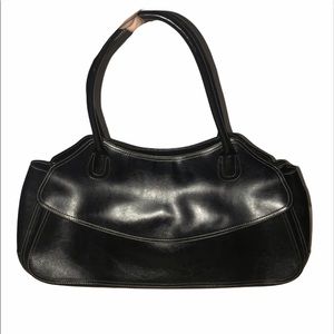 Bags | Large Tote Purse Hand Bag Pocketbook Black Satchel | Poshmark